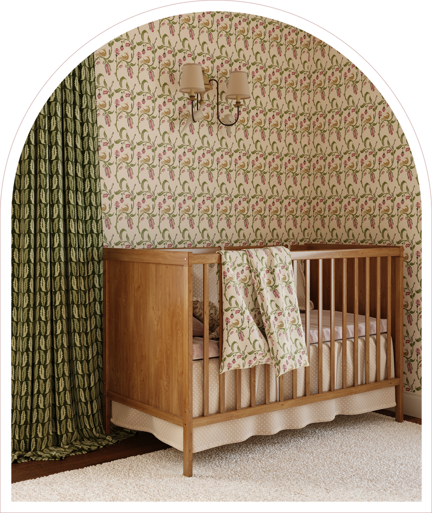 Buds in Blue Wallpaper – Huggleberry Hill